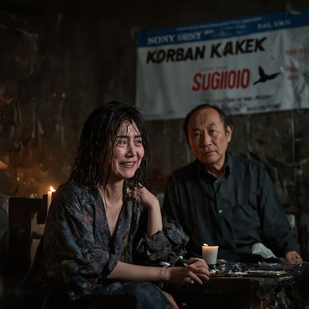 The promotion for the film reads “KORBAN KAKEK SUGIO...