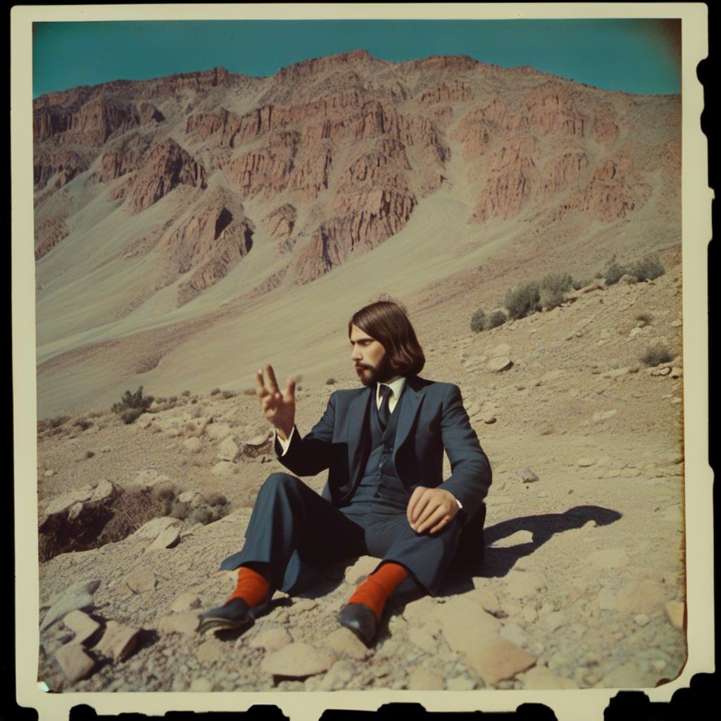 polaroid argentic style image), dramatic ma...