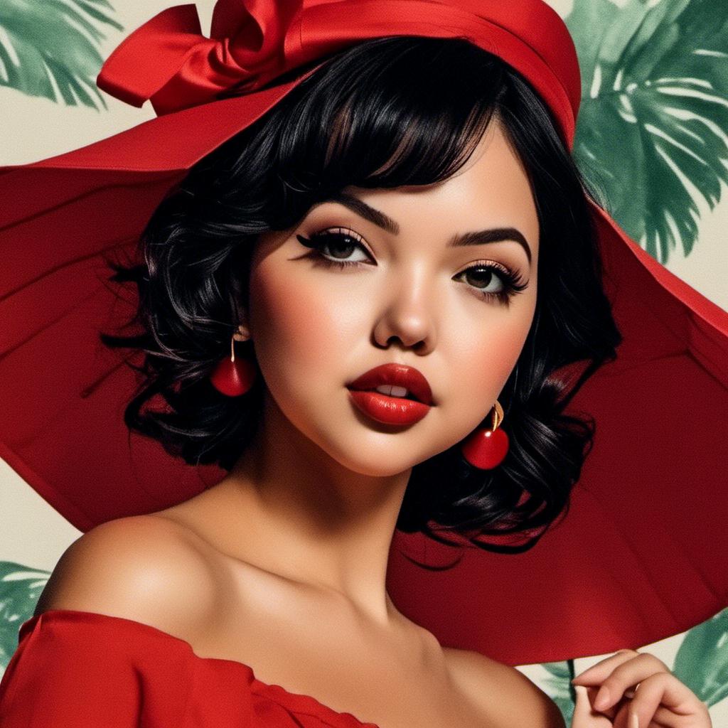 50's editorial color illustration