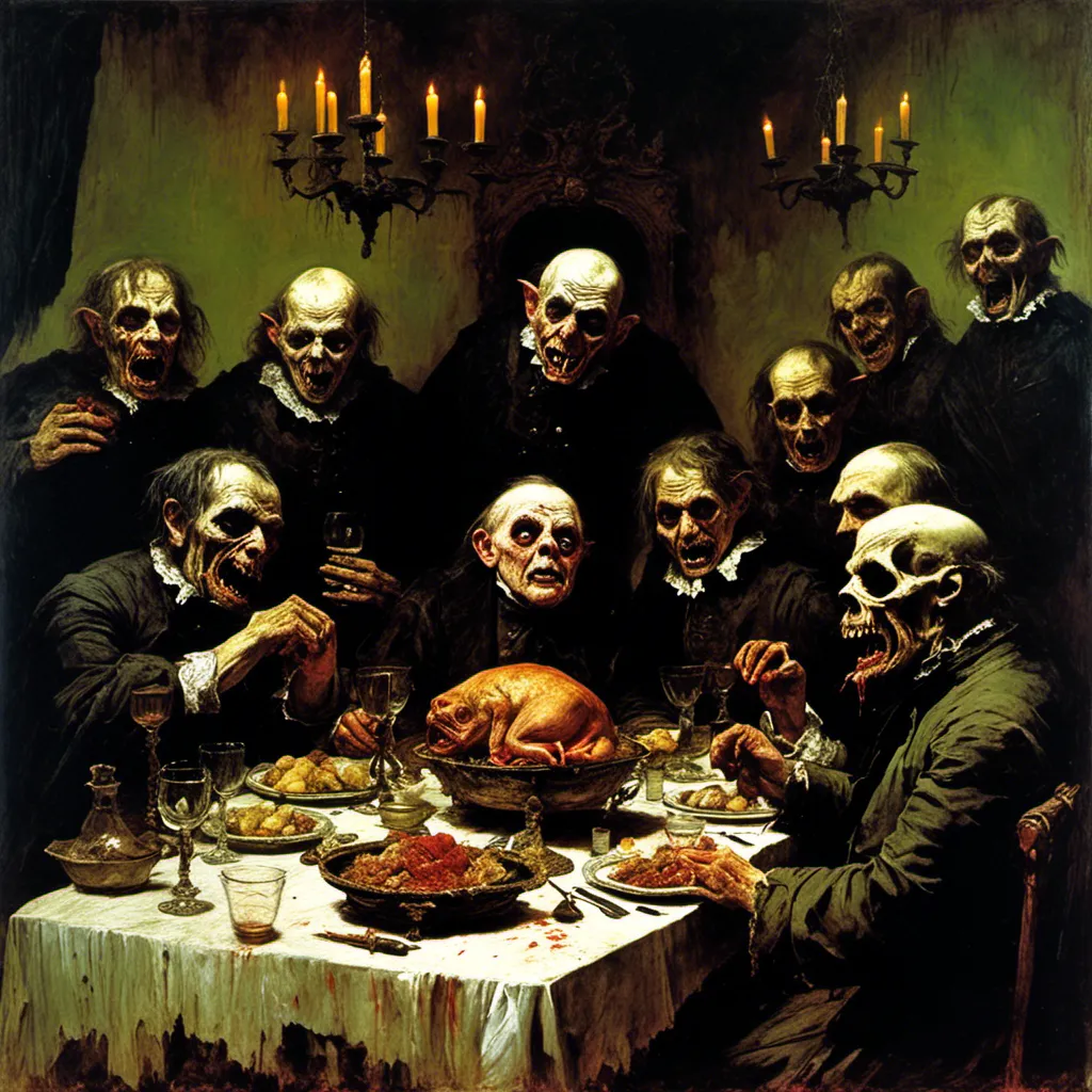 a surreal grotesque painting by james gurne... | OpenArt