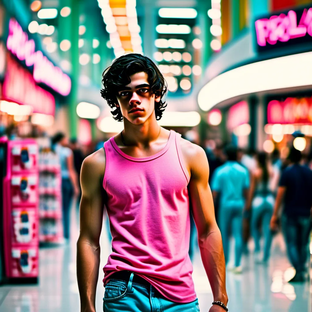 a young, tall, well built, man with olive skin, dark...