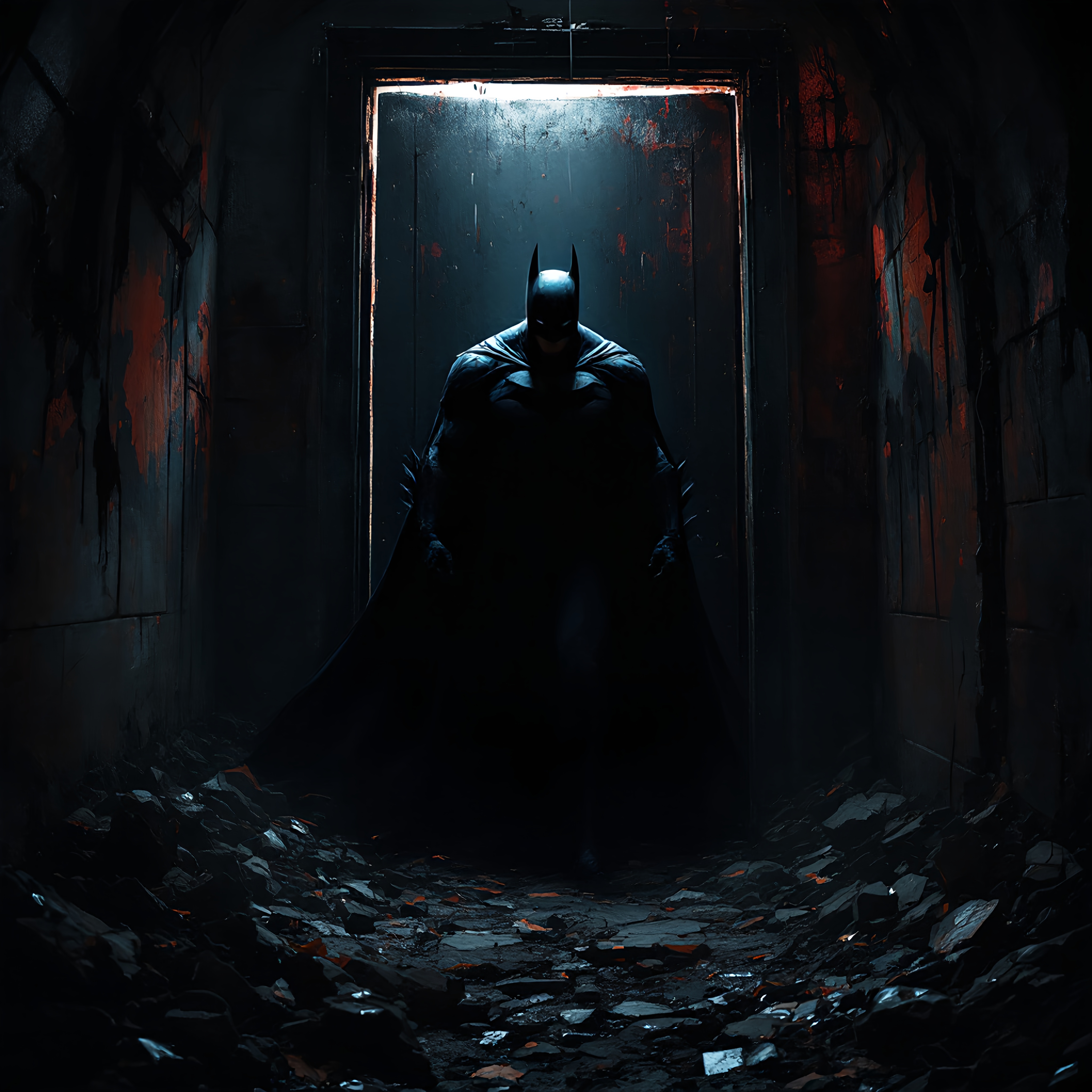 (Masterpiece), A vivid dark rendition of (Batman) em...