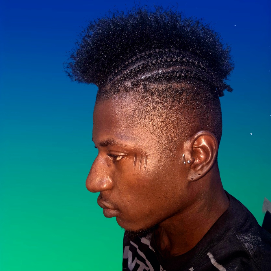 Punk Wearing Mohawk Hairstyle for ALi Boubacar