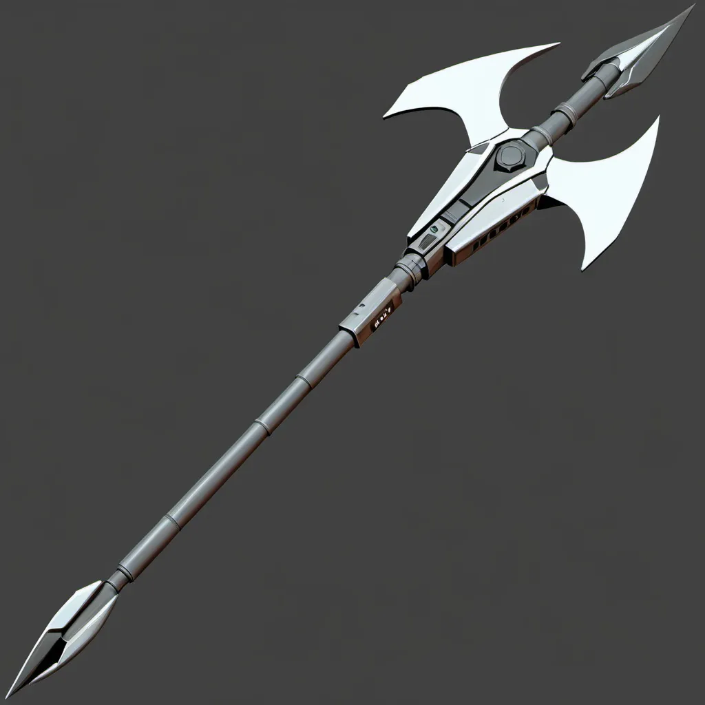 Sci-fi Gun halberd