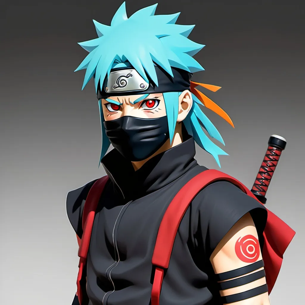 Naruto rogue mist ninja from naruto with village hea...