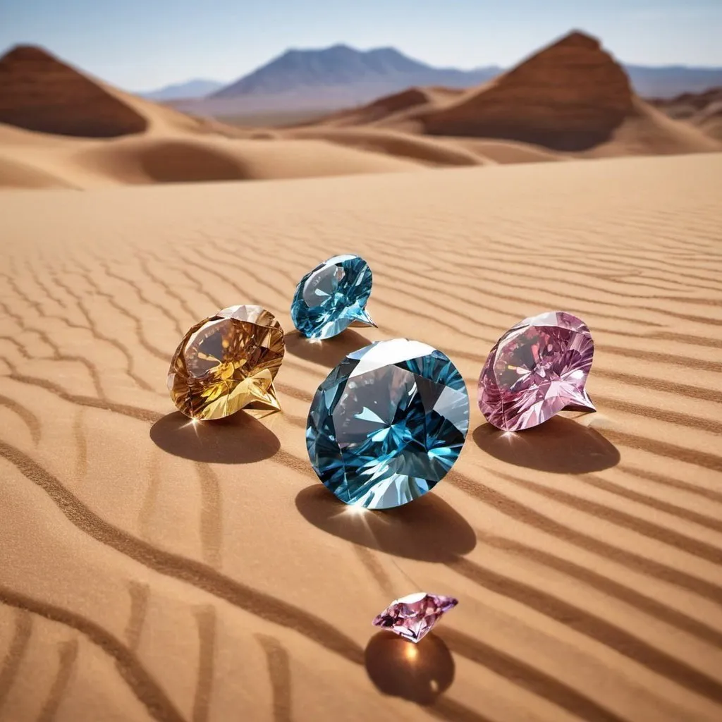 FANCY COLOR DIAMONDS IN DESERT