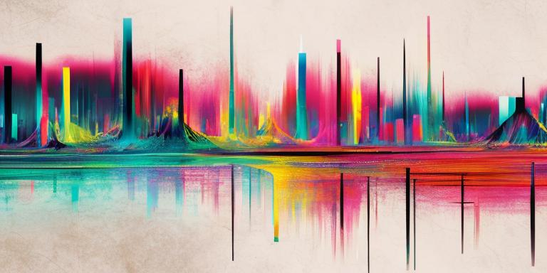 Abstract electric landscape