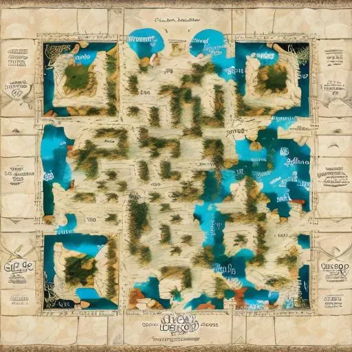 highly detailed dnd world map, 16k, hyperdetailed, m...