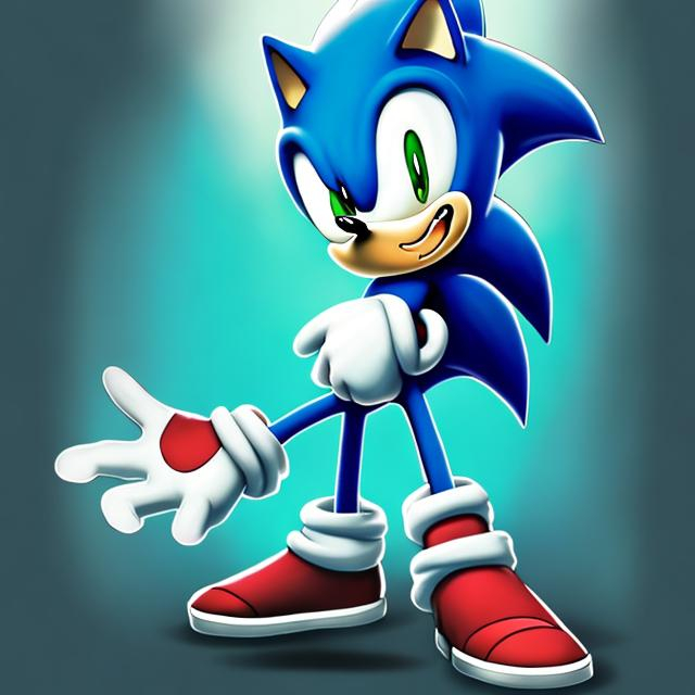 sonic the hedgehog character sonic adventure style a...