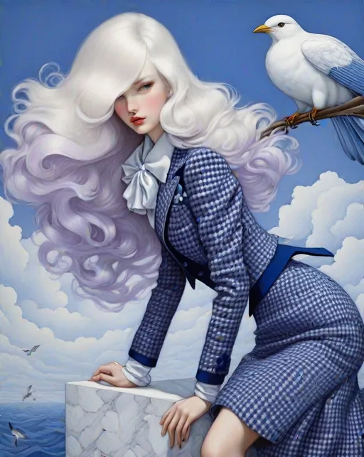 sartorial sea princess and the thornbird, , elegant,... | OpenArt