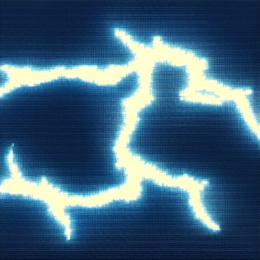 the lightning , thunder , pixel art ,background