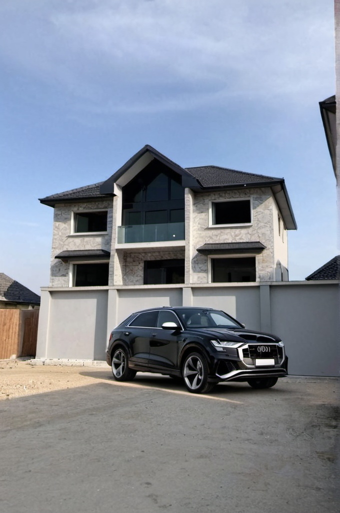 real audi rsq8, picture made with phone infront of p...