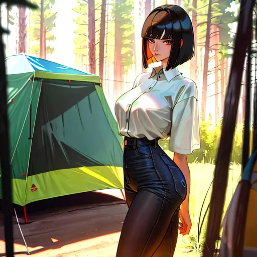 a lonely Redneck AI girl, very tall, thick thighs, w... | OpenArt