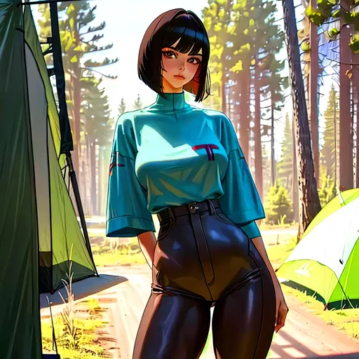 a lonely Redneck AI girl, very tall, thick thighs, w... | OpenArt
