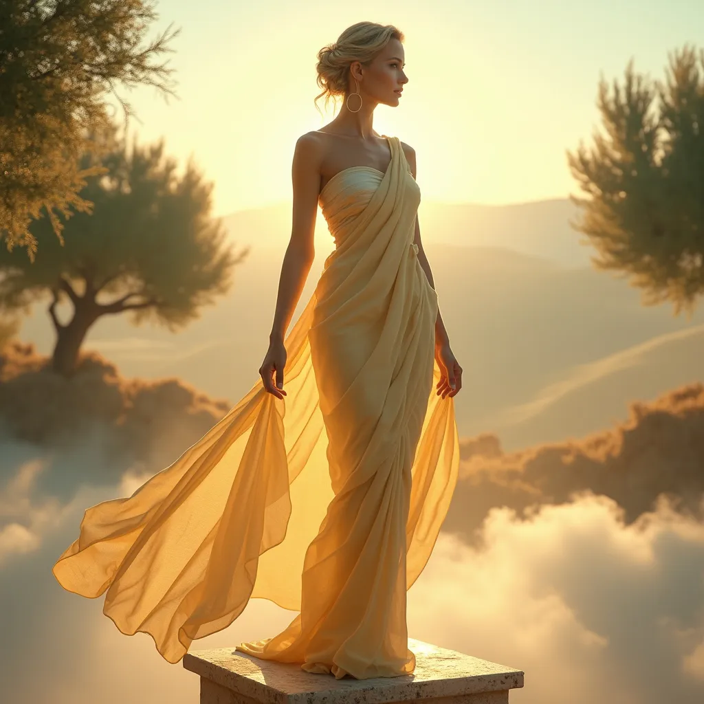 greek mythological beautifull ultra slim figure show...