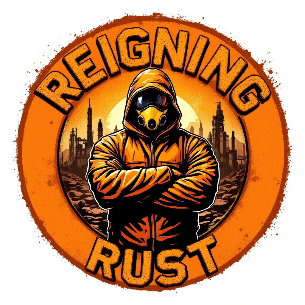 Rust survival game logo for server with the name "Re...