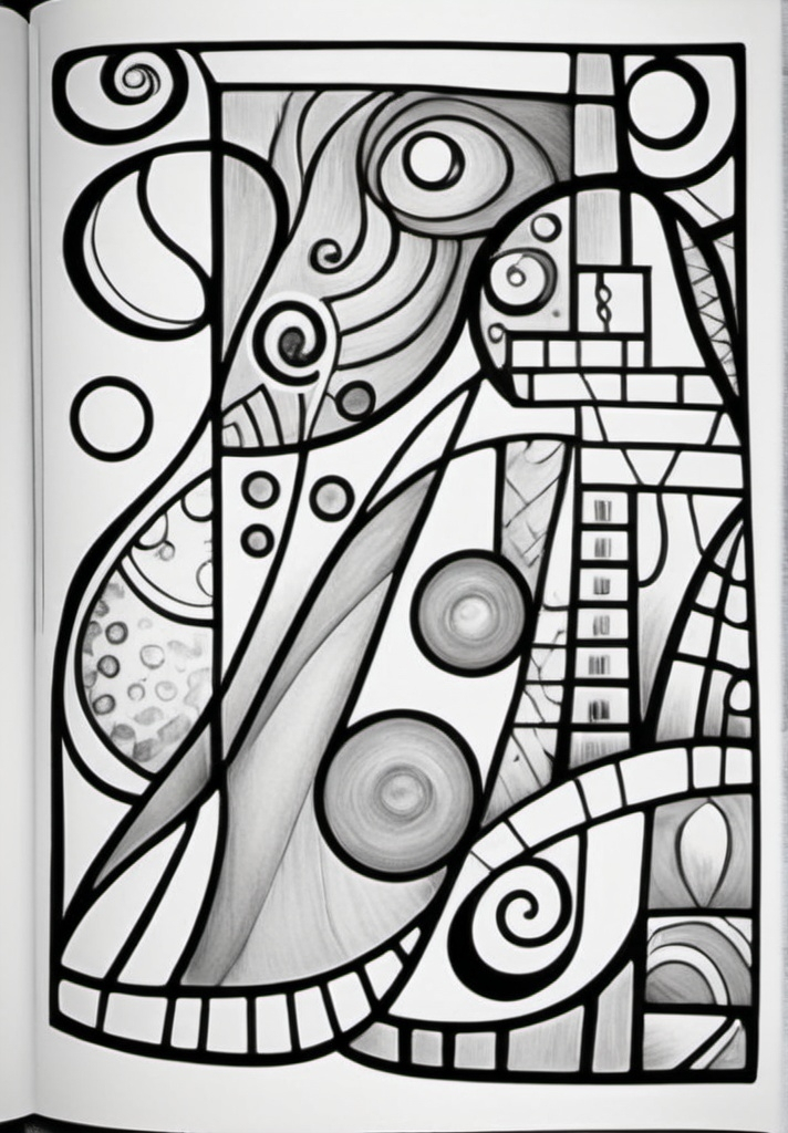 COLORING BOOK. ABSTRACTION