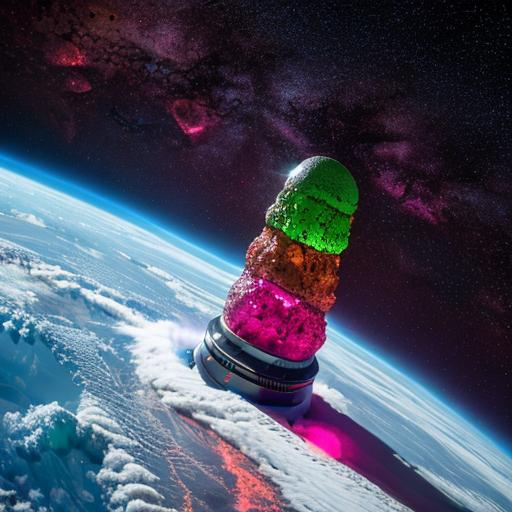 alien lava lamps in space