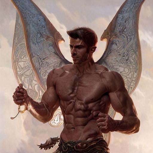 handsome, incubus, devil, gorgeous, amazing, muscula...