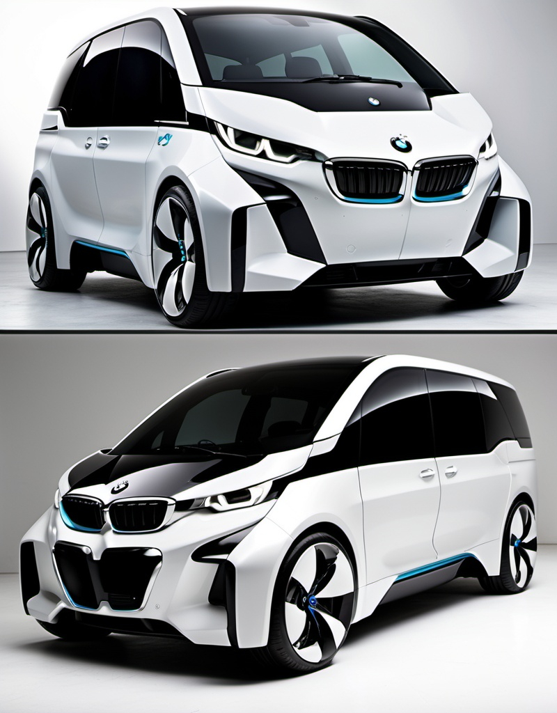 A BMW Minivan, sleek, clean, bold and aggressive wit...