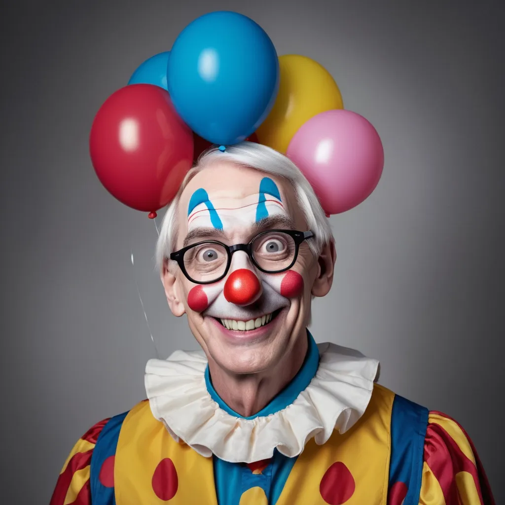 Tony Evers as a clown