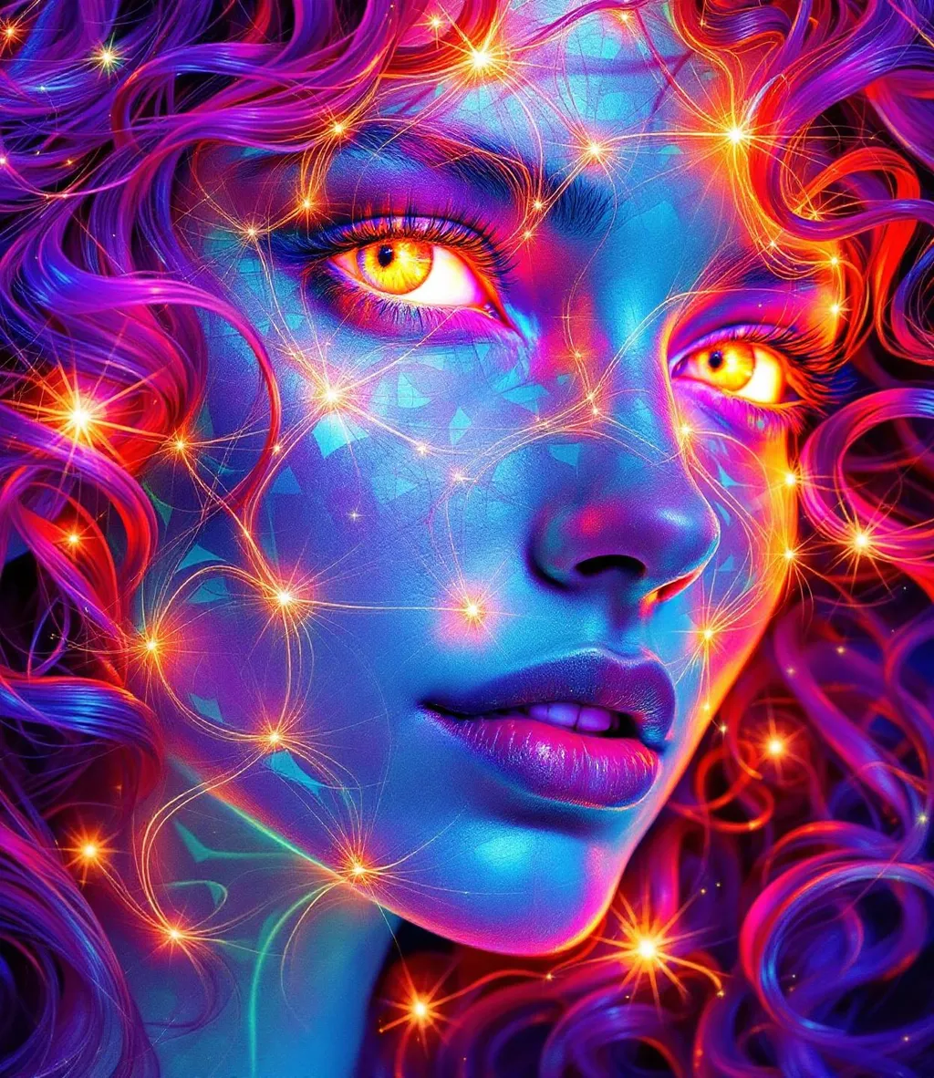 Her face is a modular masterpiece—cheekbones traced...