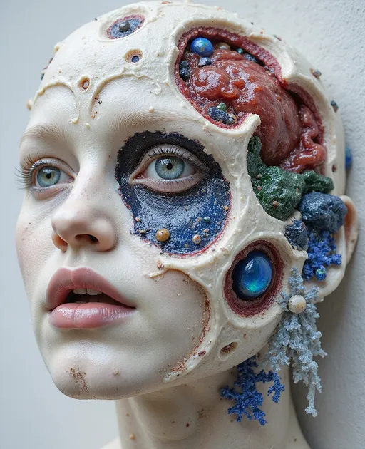 This **“flesh mandala”** is a hyperreal masterpiece...