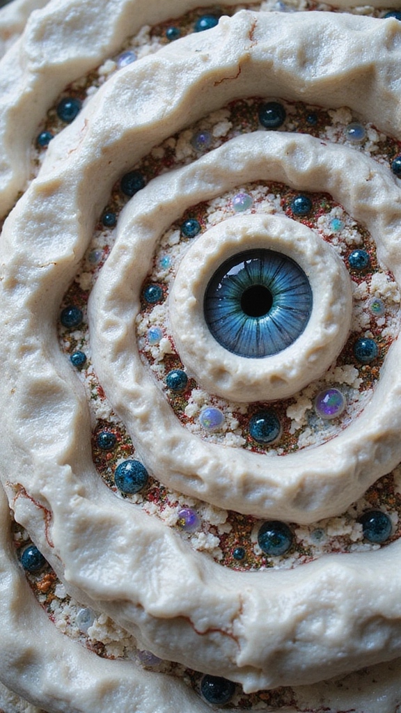 This **“flesh mandala”** is a hyperreal masterpiece...