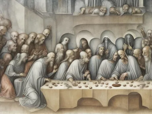 Davinci style Mindmap of heaven and hell | OpenArt