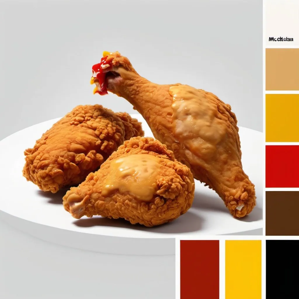 McDo Fried Chicken color palette