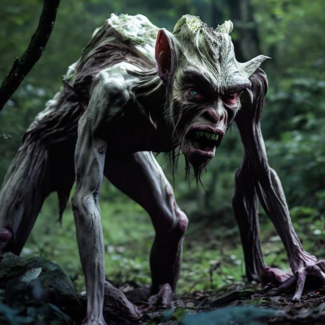 Pale, tall, scrawny, crying, ugly, angry, creature i... | OpenArt