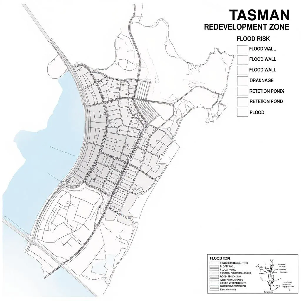 A topographic map reveals a meticulously planned urb...