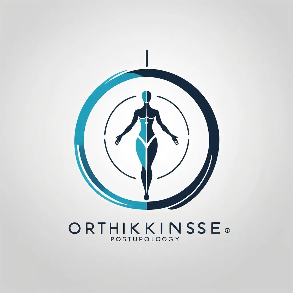 Design a dynamic and modern emblem for Orthokinésie,...