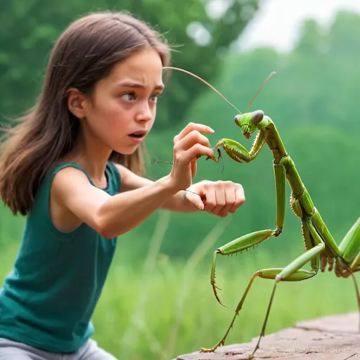 praying mantis in a church
