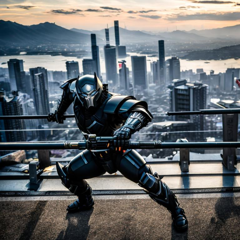 action pose, Ronin Samurai [Transformer's Megatron:B...