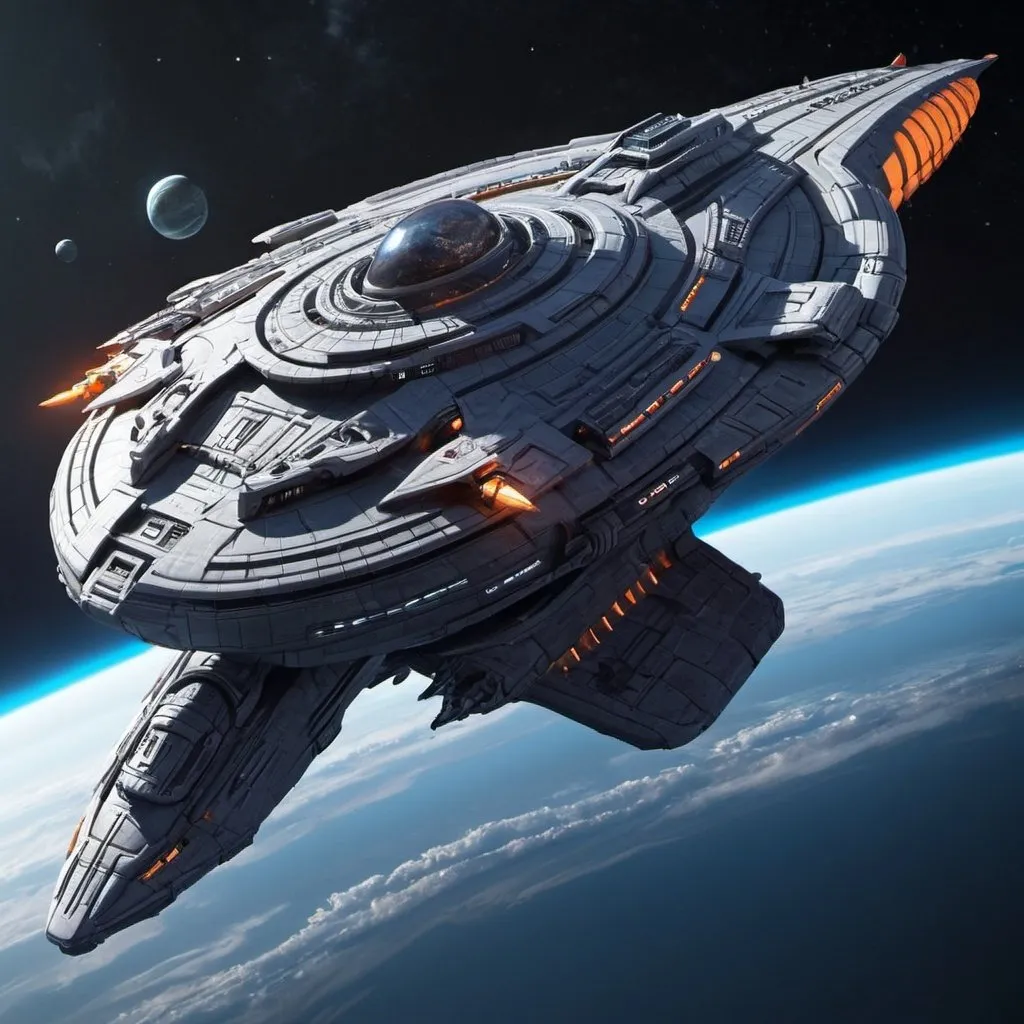 Epic sci-fi space ship