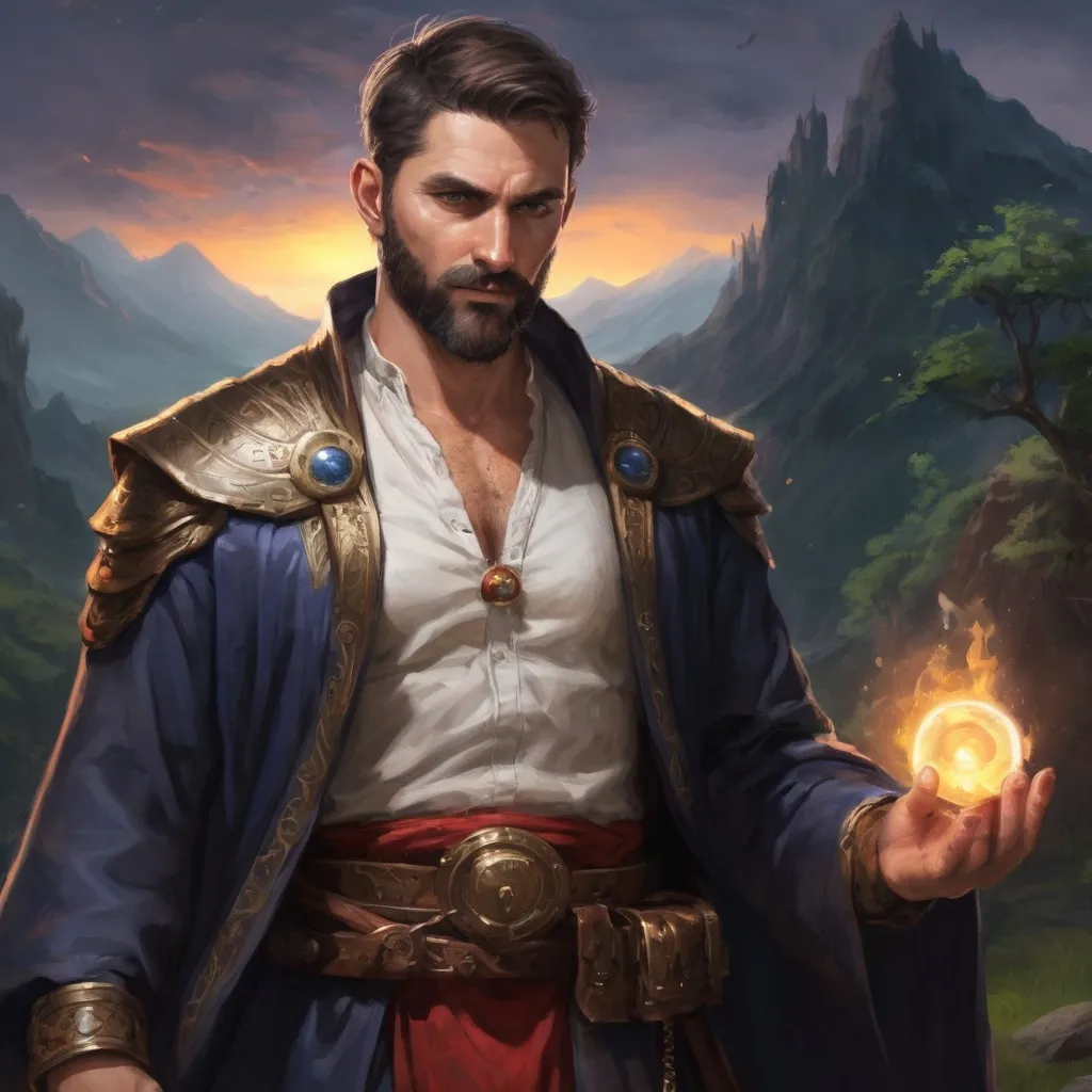 male stocky heavy-set royal turkish transmuter-magus...