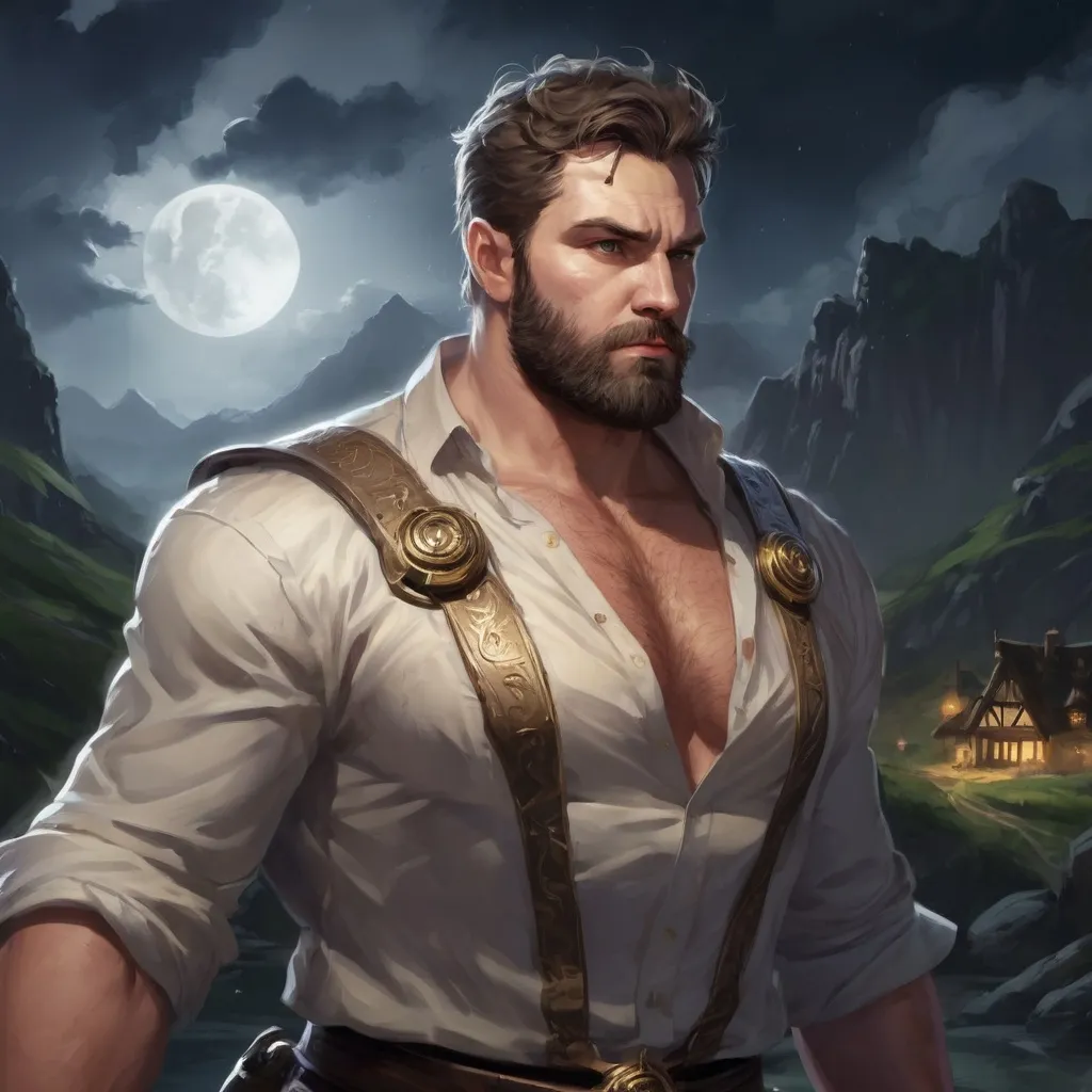 male stocky heavy-set fat british royal transmuter w...