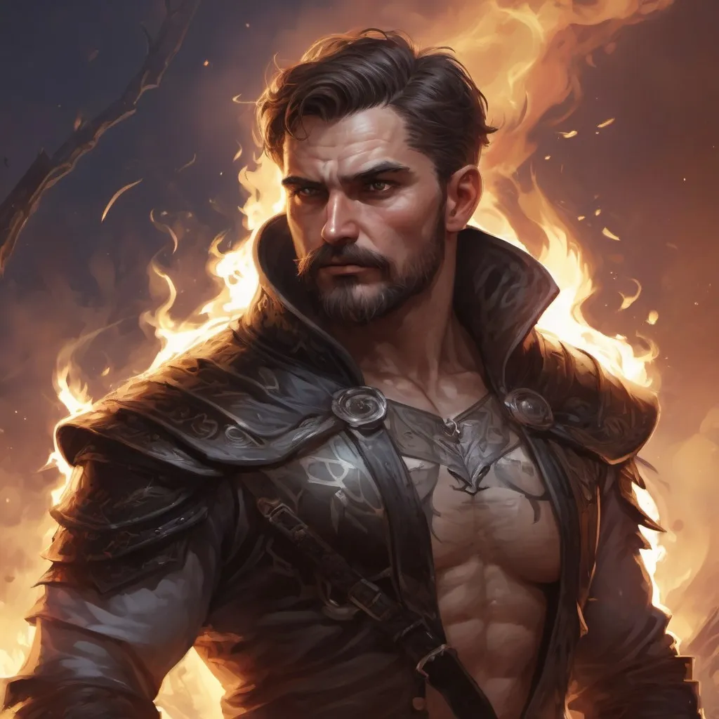 male stocky heavy-set Albanian transmuter with short...