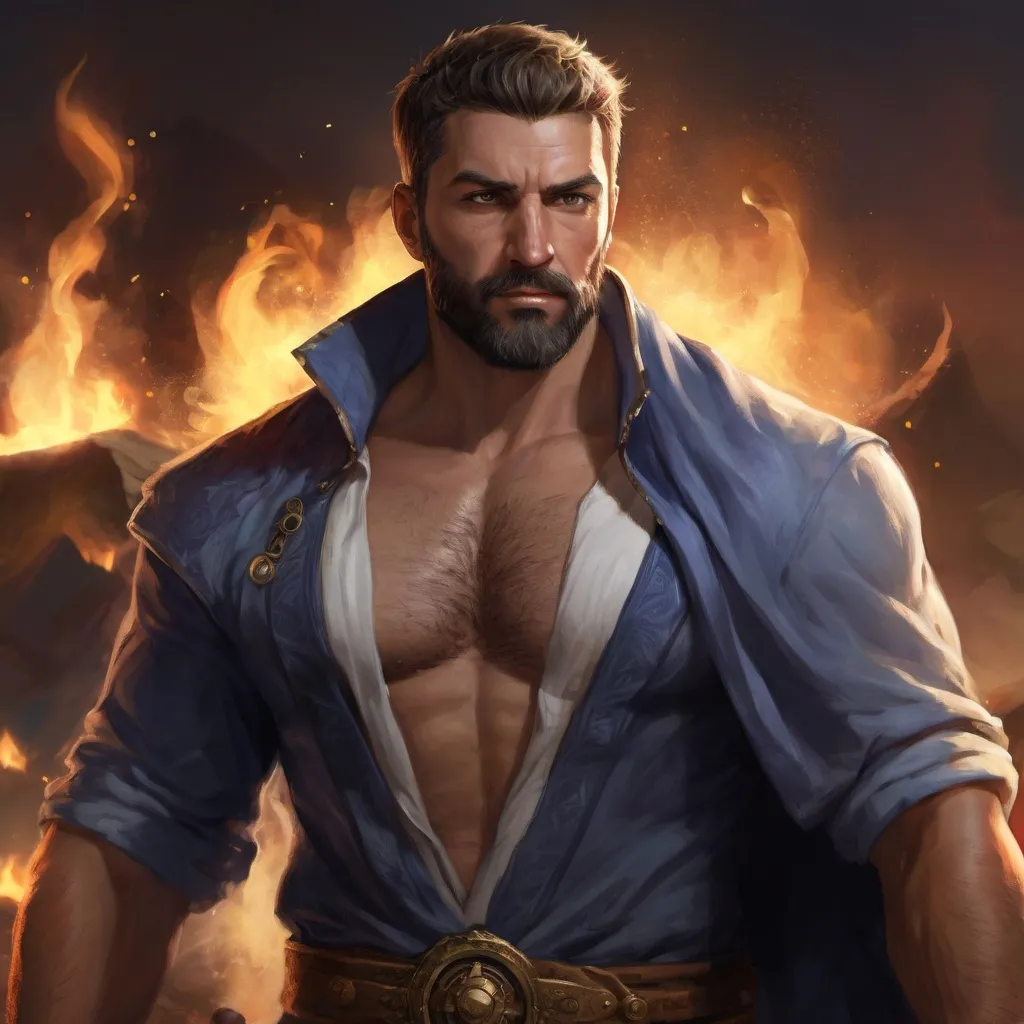 male stocky heavy-set royal turkish transmuter-magus...