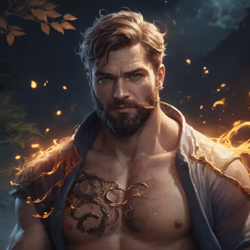 male stocky heavy-set norwegian transmuter with shor...