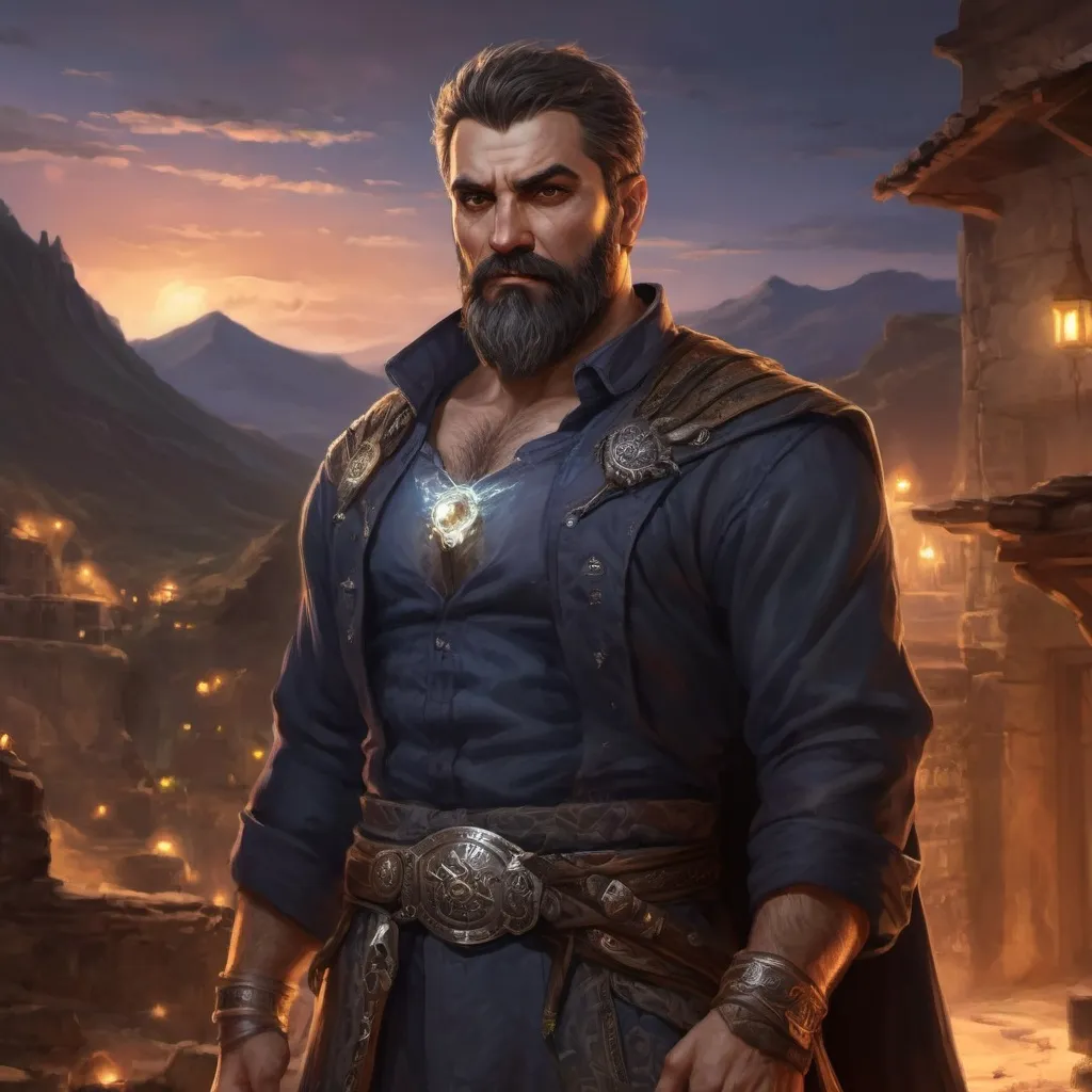 male stocky heavy-set royal turkish transmuter-magus...