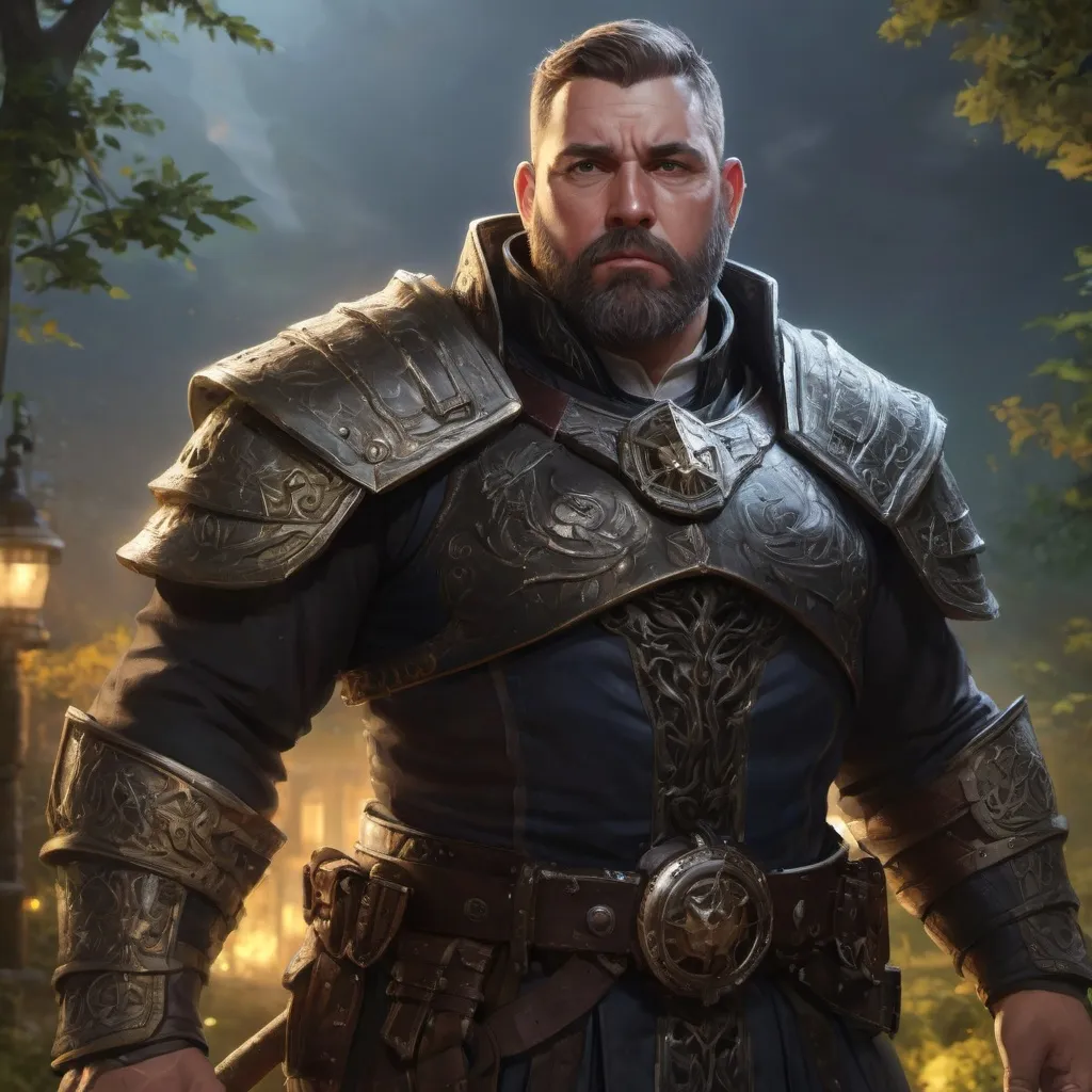 male stocky heavy-set fat british royal transmuter w...