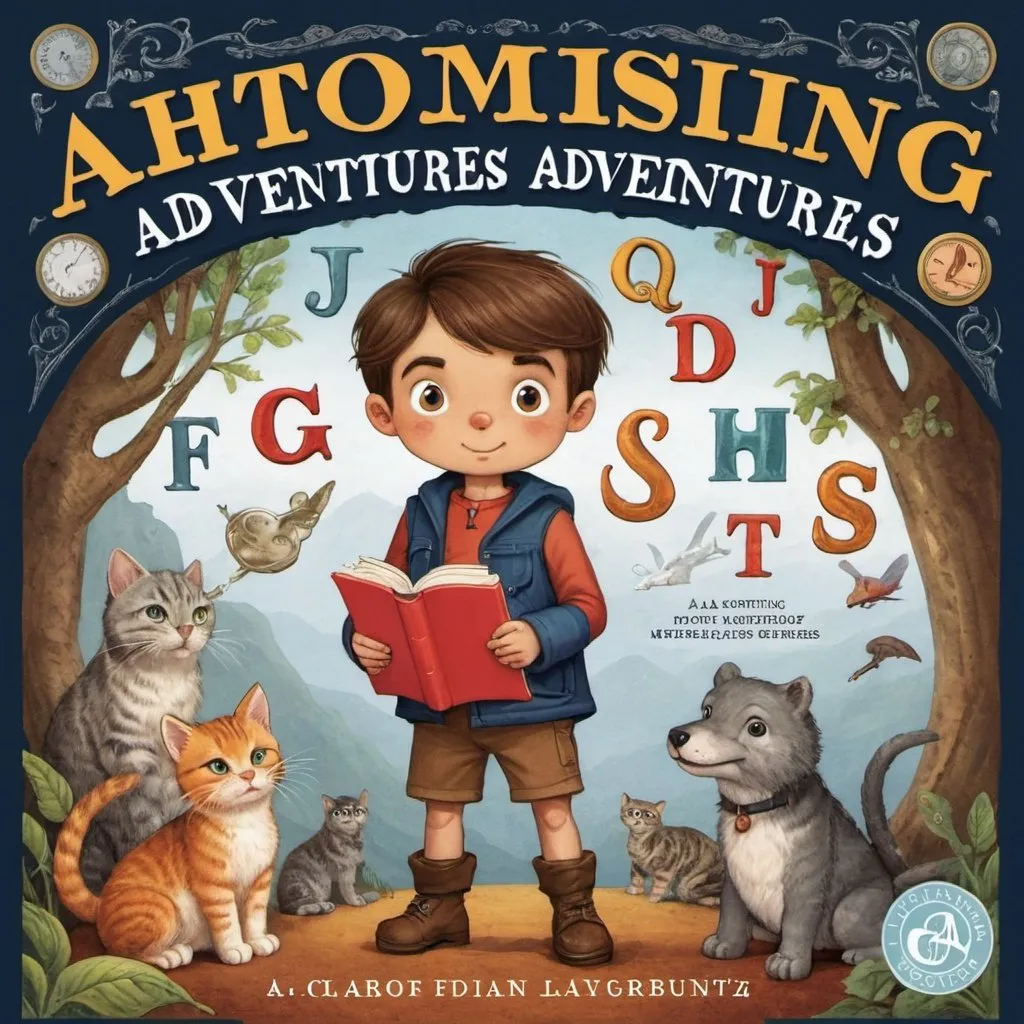 a book cover of Astonishing Alphabet Adventures