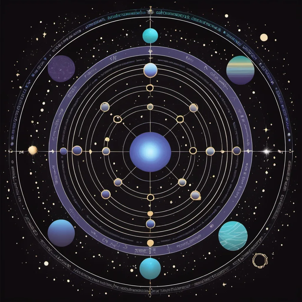 Circles signifying universal harmony and laws of bal...