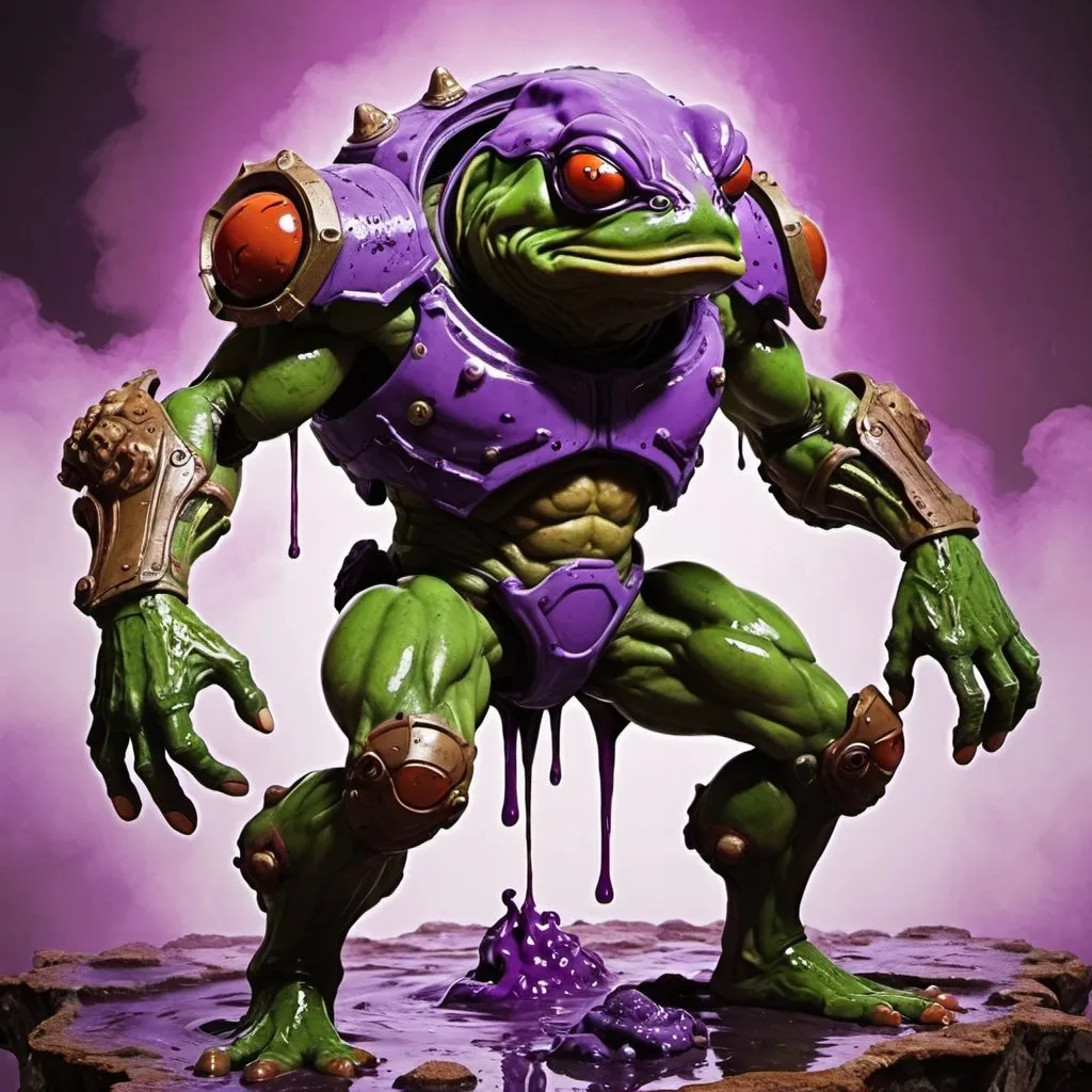 doomguy from doom (2016) video game, fighting a huge...