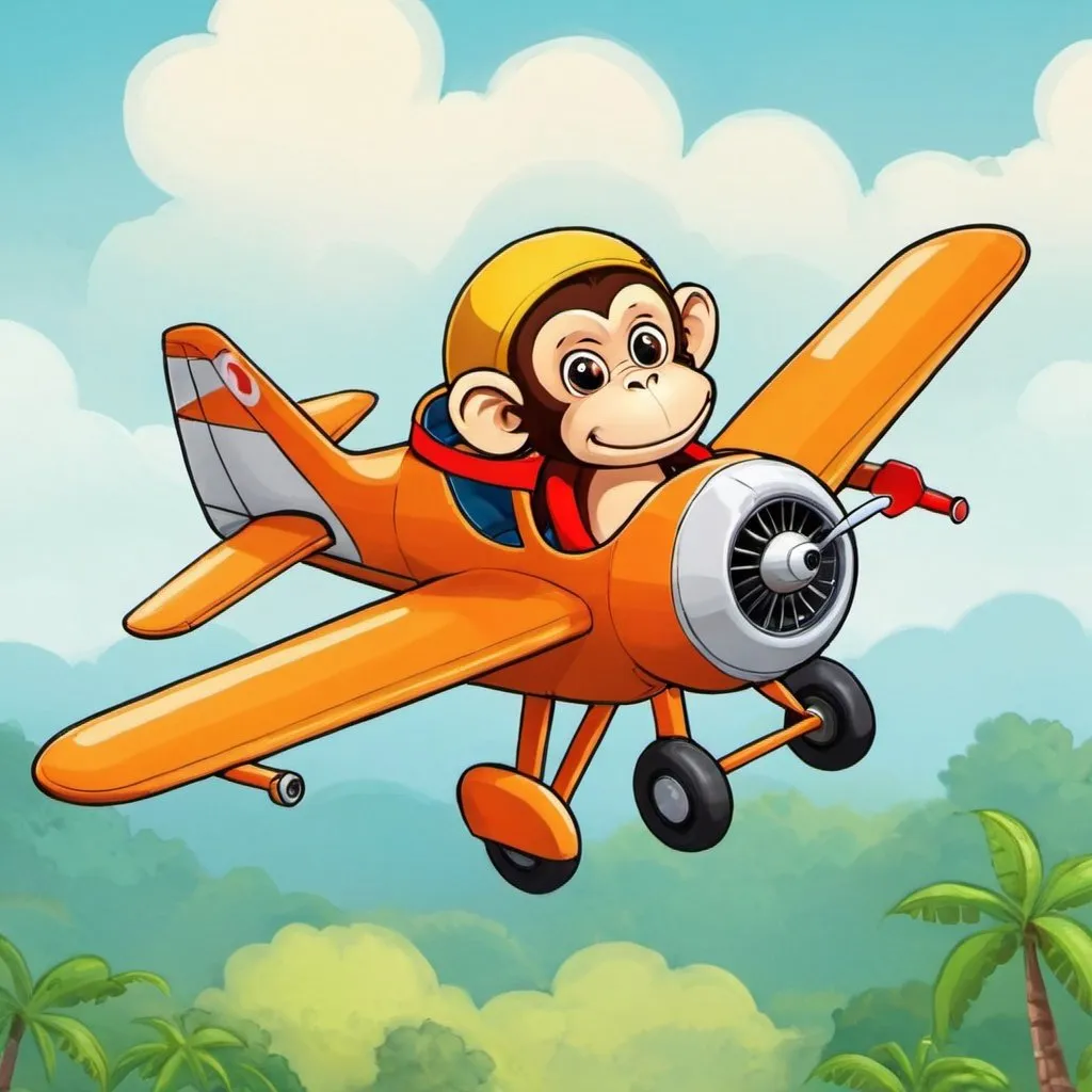 monkey fly a plane