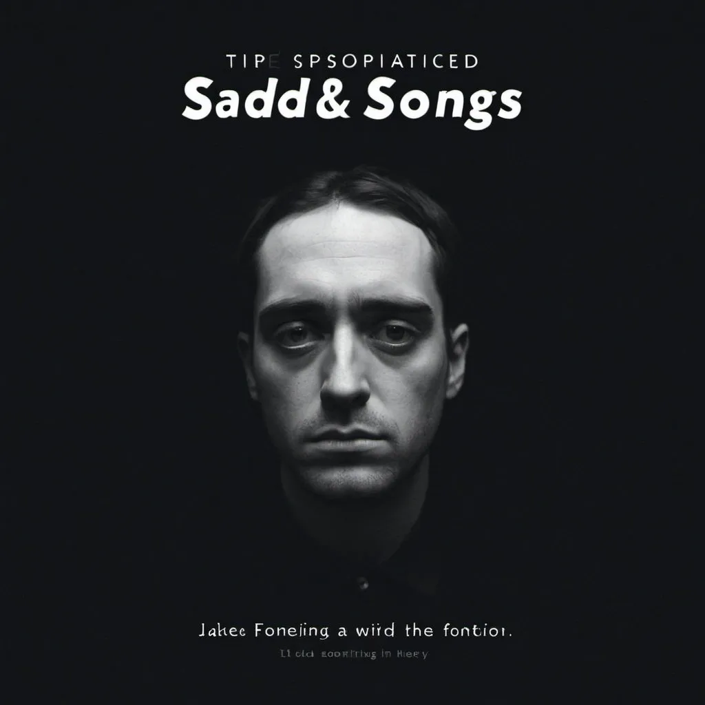 Write „Sophisticated Sad Songs“ in a weird manner an...