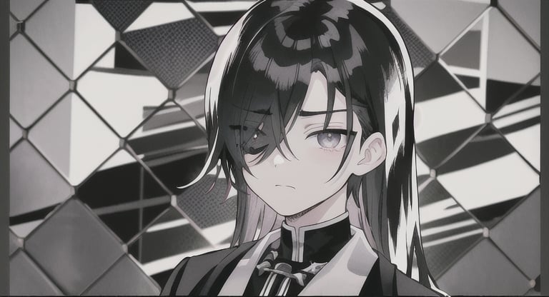 High-quality, detailed anime illustration of a brood...