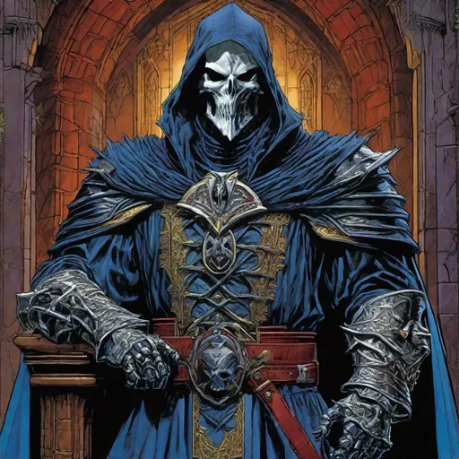 comic art, illustration, the masked death knight,... | OpenArt